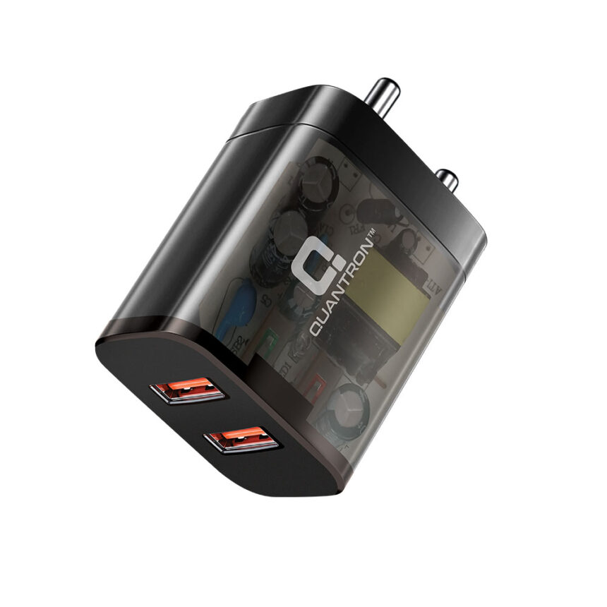 Transparent 2.0 QCH-410 15Watt Dual USB Mobile Charger – Quantron