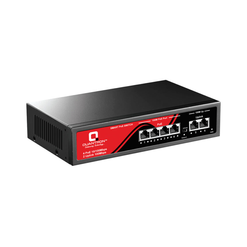 Quantron 8 Ports Desktop Switch | 10/100 Mbps Fast Ethernet Network ...